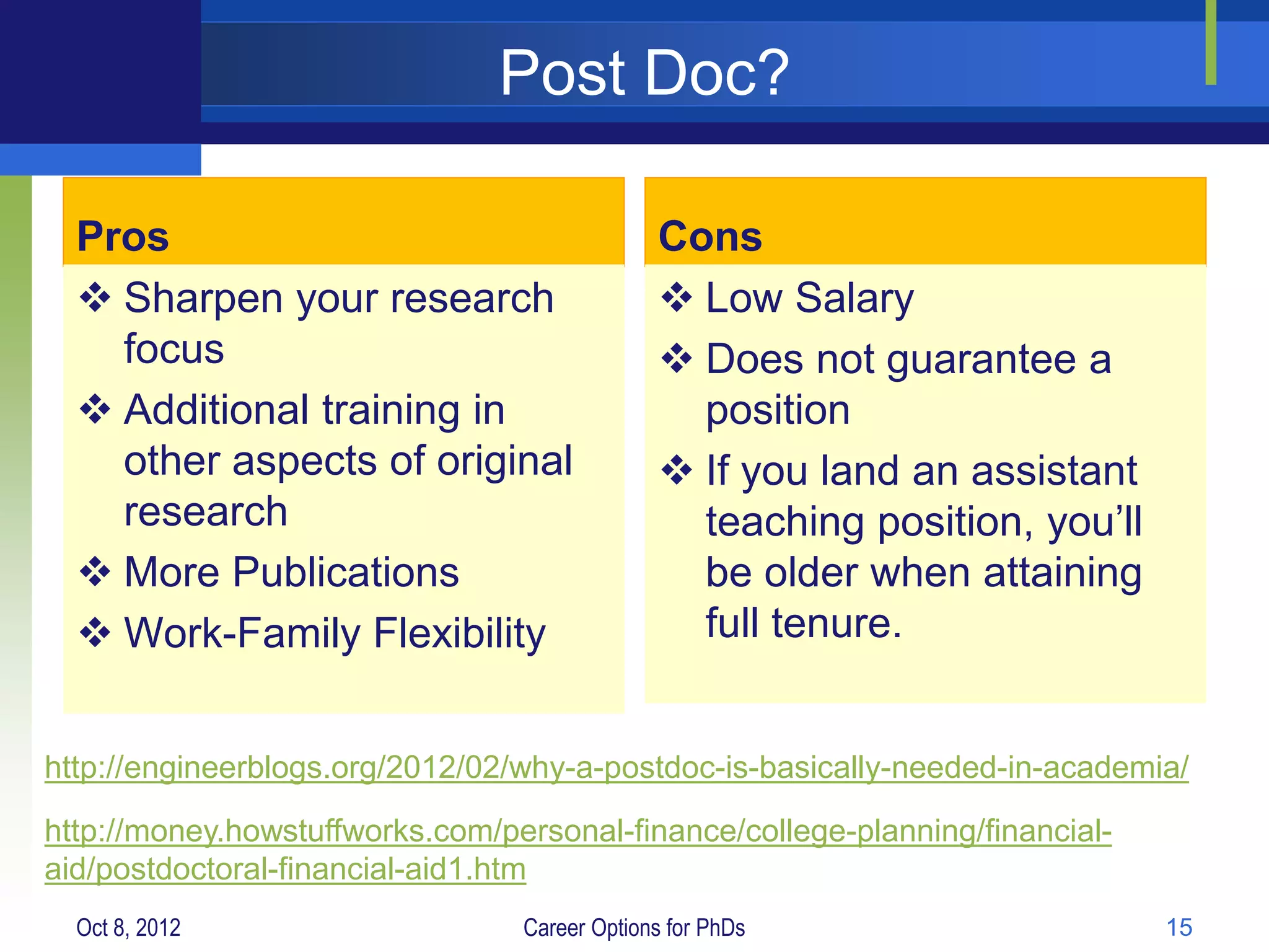 Career options for_engineering_ph_ds | PPT