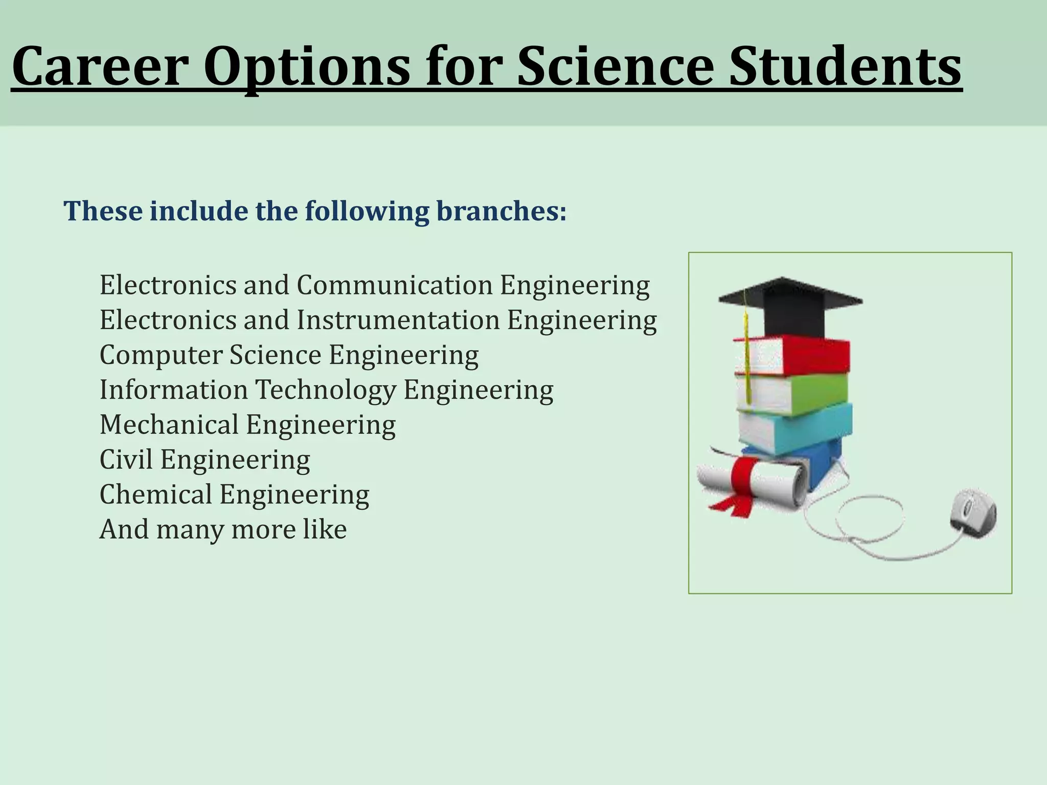 Career options for science students | PPTX