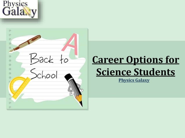 Career options for science students | PPTX | College Planning | College ...