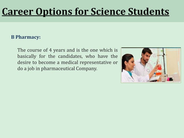 Career options for science students | PPTX | College Planning | College ...