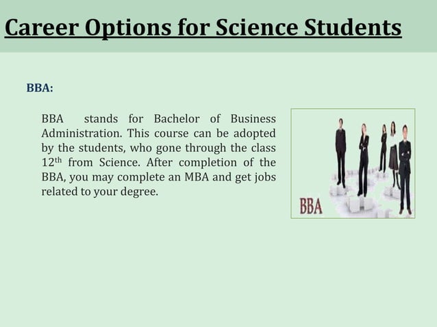 Career options for science students | PPTX | College Planning | College ...