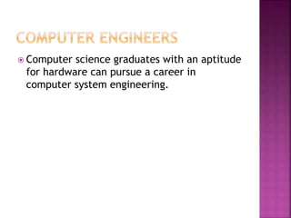 Career options in it | PPT
