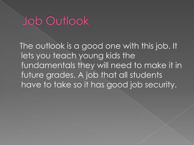 Career Outlook | PPTX