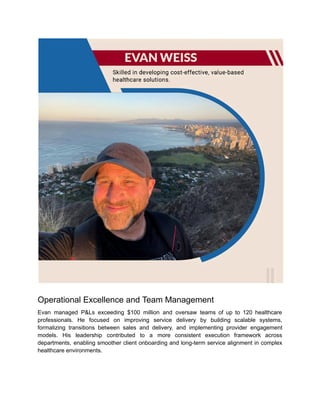 Career Overview of Evan Weiss of St. Louis | PDF