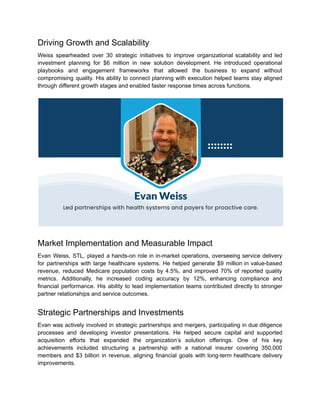 Career Overview of Evan Weiss of St. Louis | PDF