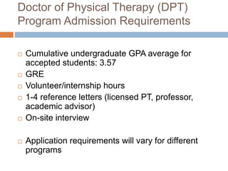 Career overview ppt | PPTX | Physical Therapy | Wellness