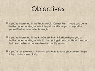 CH2M Technologist Career Path Poerpoint Presentation | PPTX