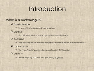 CH2M Technologist Career Path Poerpoint Presentation | PPTX