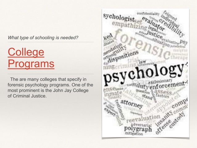 Career path: Forensic Psychology | PPTX