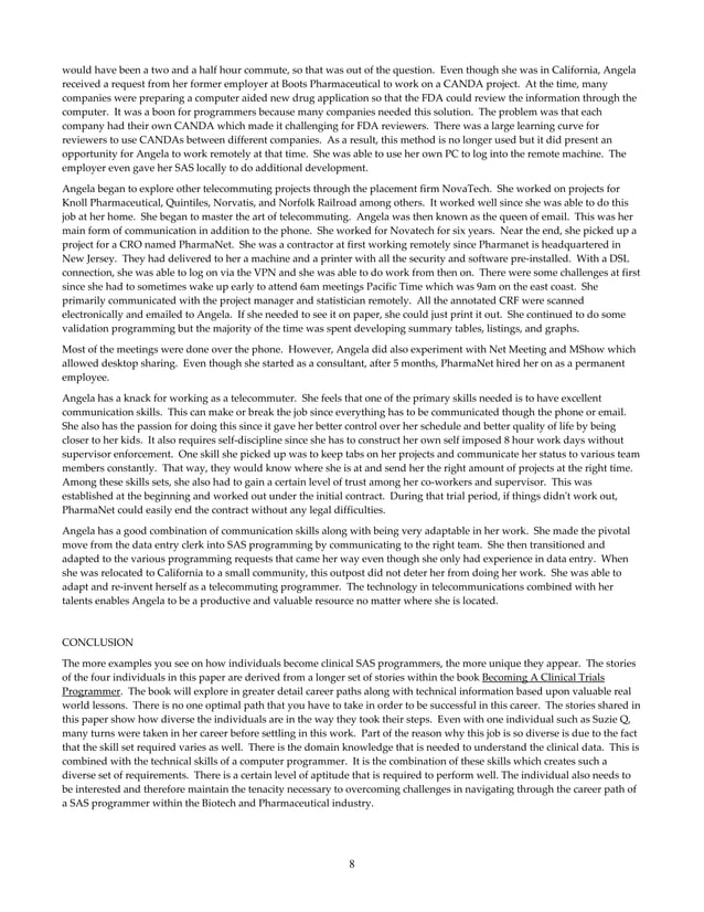 Career path for sas programmer | PDF