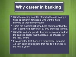 Career path in banking sector | PPTX