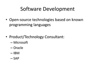 Career Paths for Software Professionals | PPTX