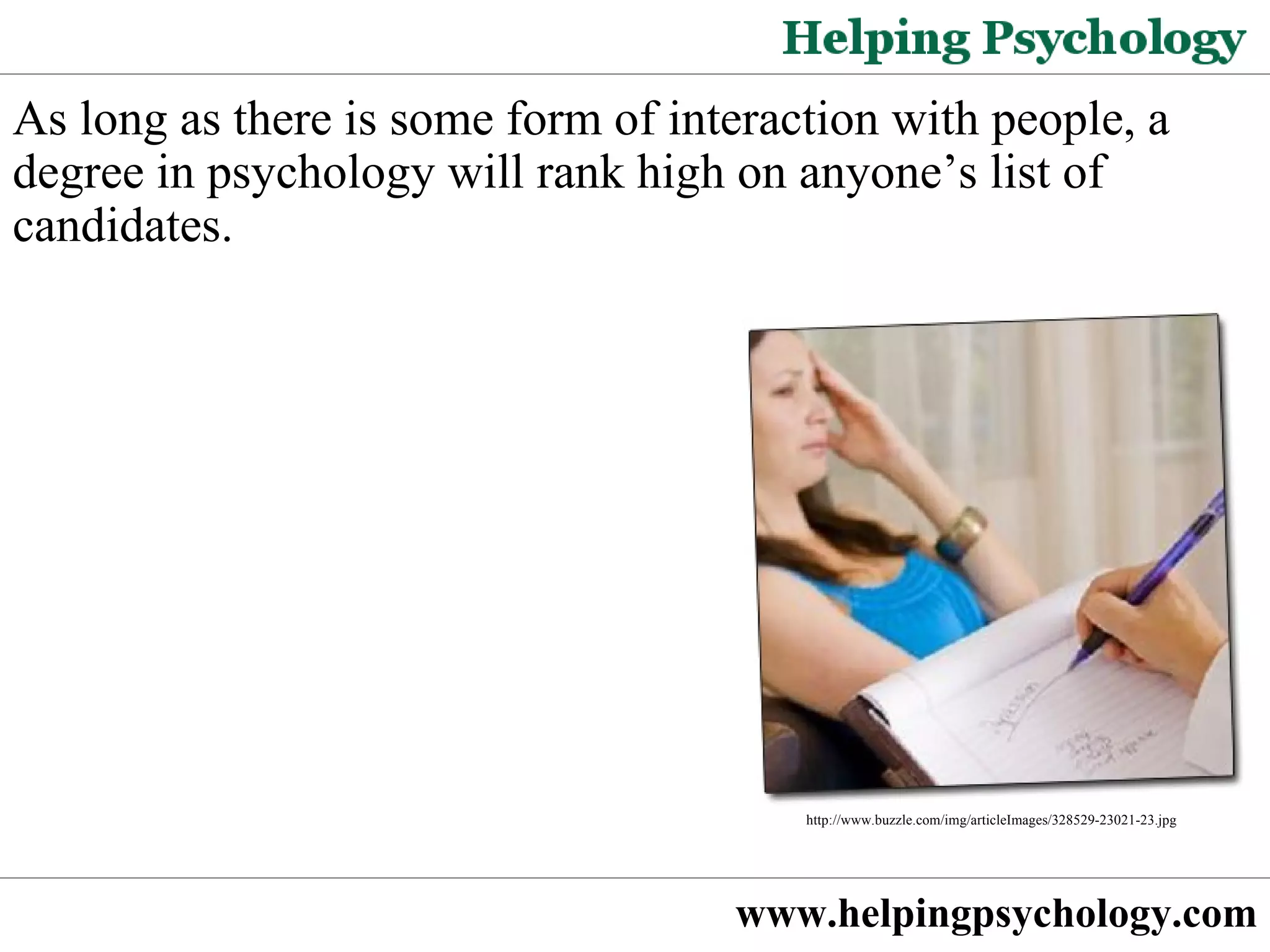 Career Paths In Psychology | PPT