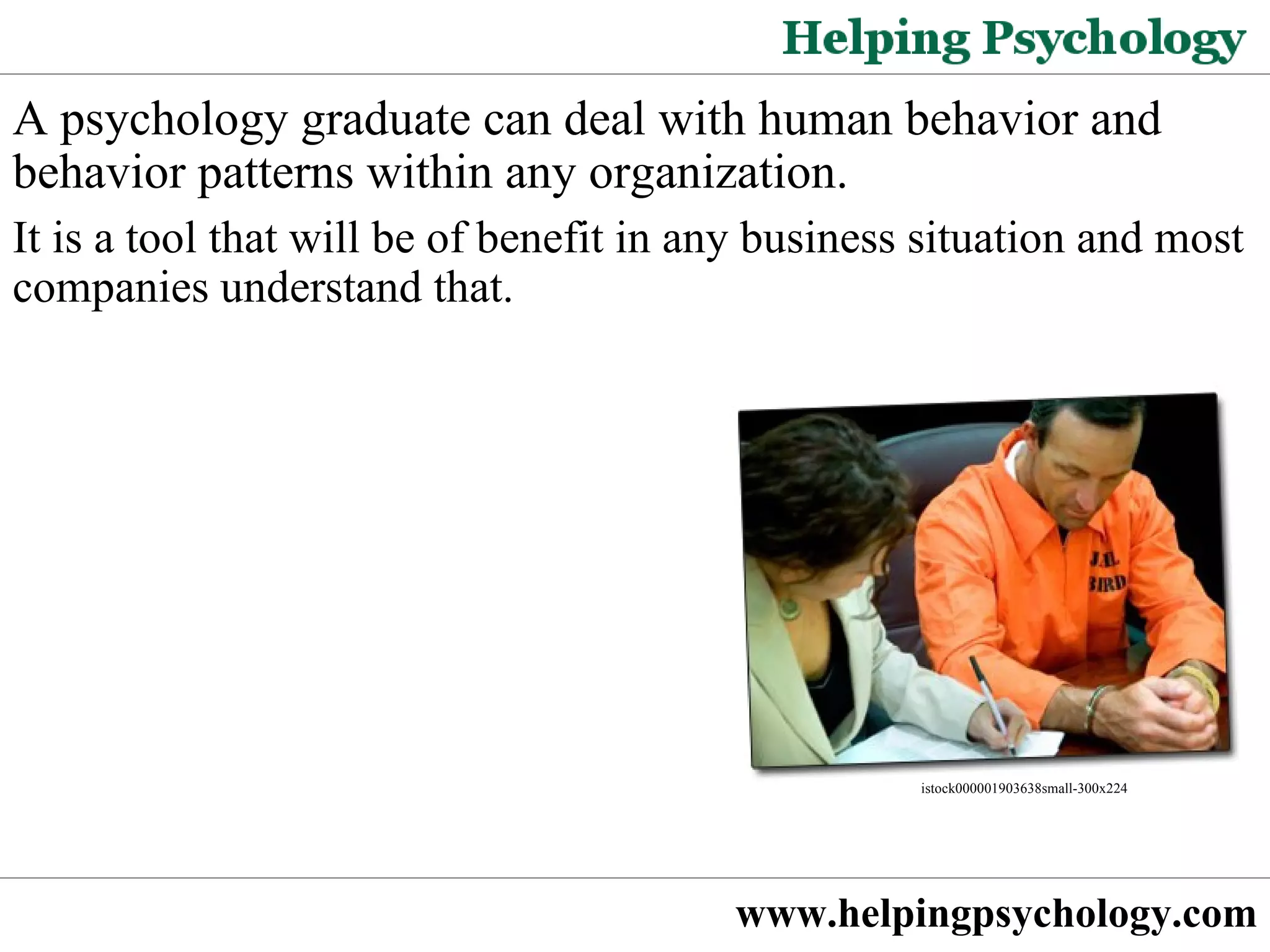 Career Paths In Psychology | PPT