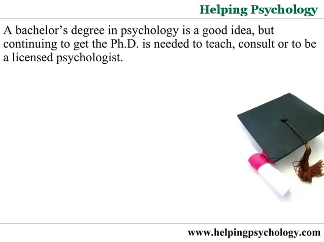 Career Paths In Psychology | PPT | Undergraduate Education | College ...