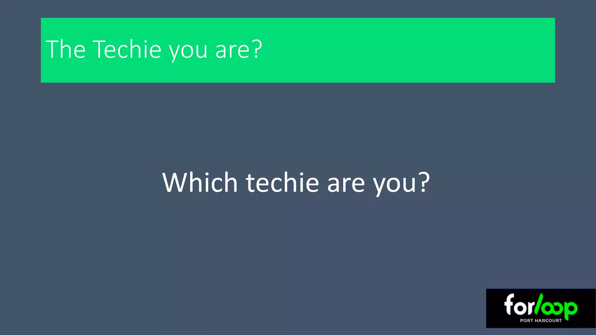 Career Paths in Tech | PPTX