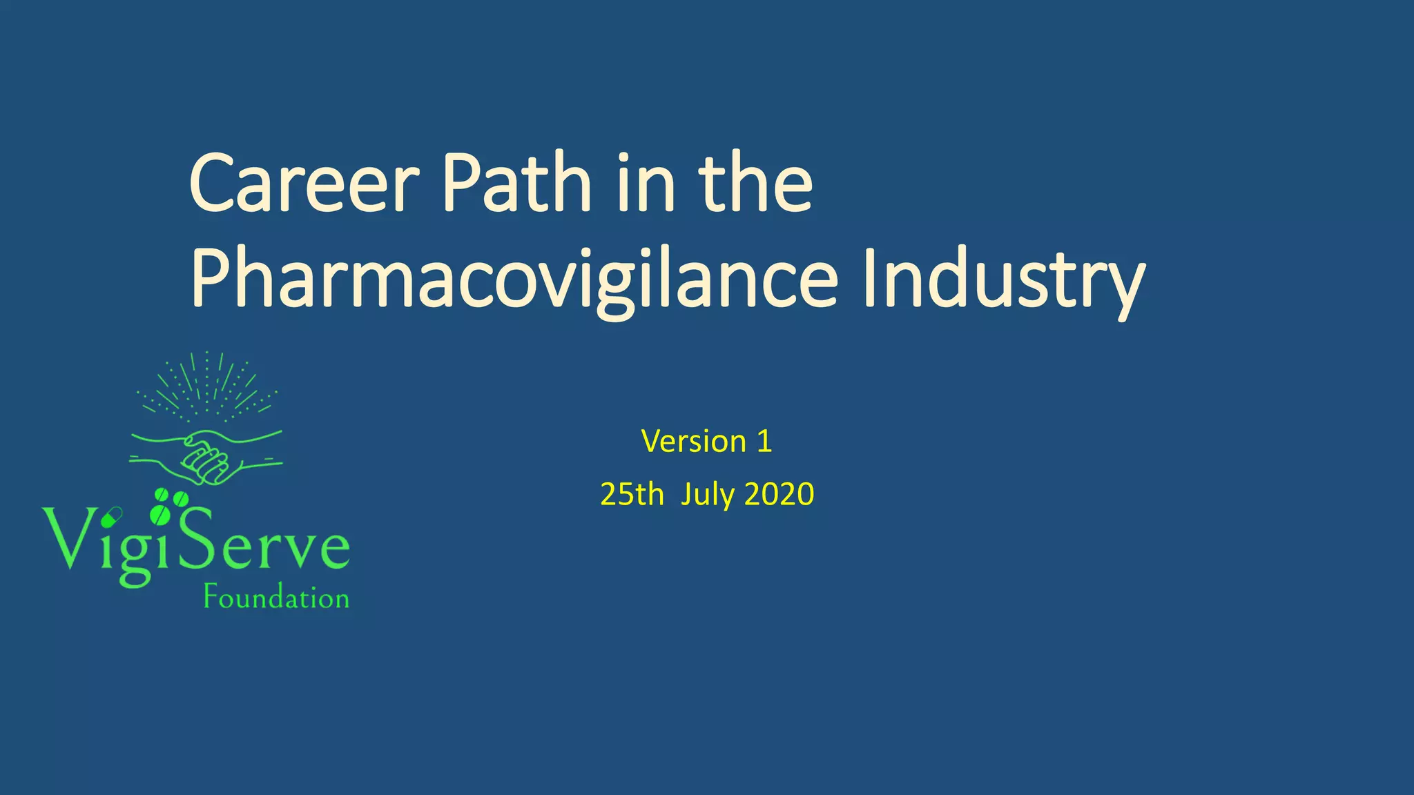 The Pharmacovigilance Career path | PPTX