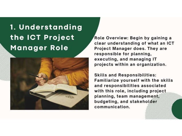 Career Pathway Transitioning into an ICT Project Manager 135112 Role | PPTX