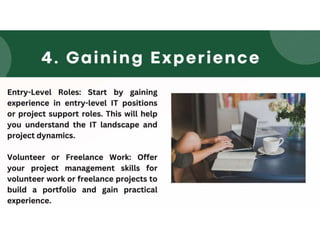 Career Pathway Transitioning into an ICT Project Manager 135112 Role | PPTX