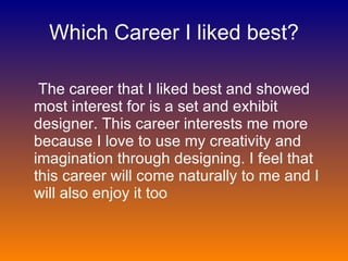 Career planning | PPT