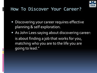 Career planning | PPTX