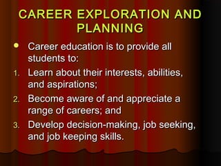 Career planning | PPT