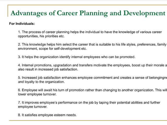 Career planning | PPT
