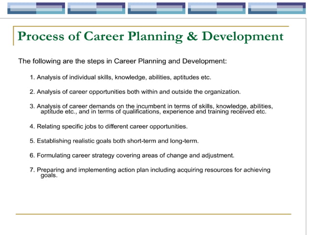 Career planning | PPT