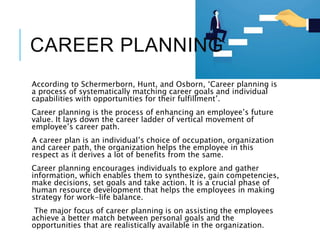 Career planning and Development | PPTX