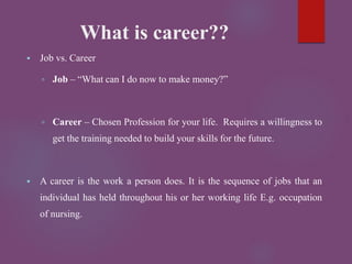 Career Planning.powerpoint presentation bsjshegevebdjekeknddbdb | PPT