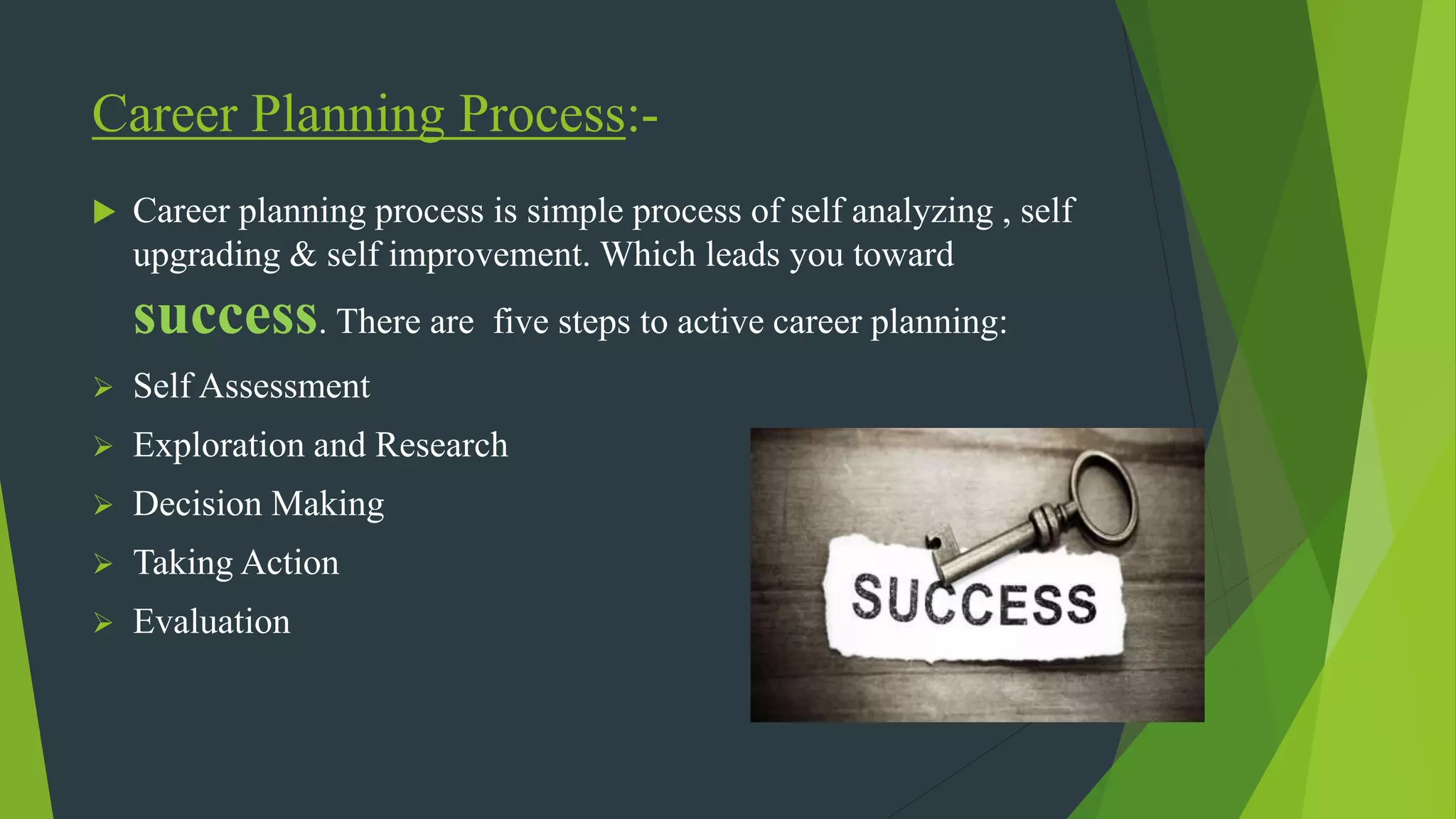 Career planning presentation | PPTX