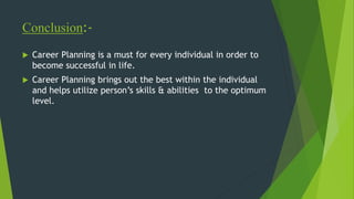 Career planning presentation | PPTX