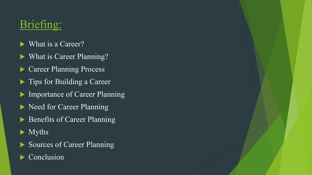 Career planning presentation | PPT