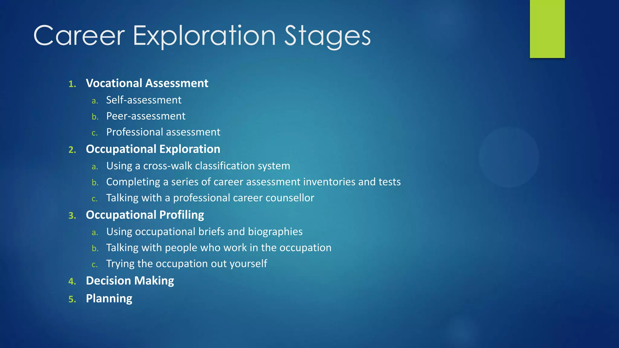 Career Planning and Assessment | PDF
