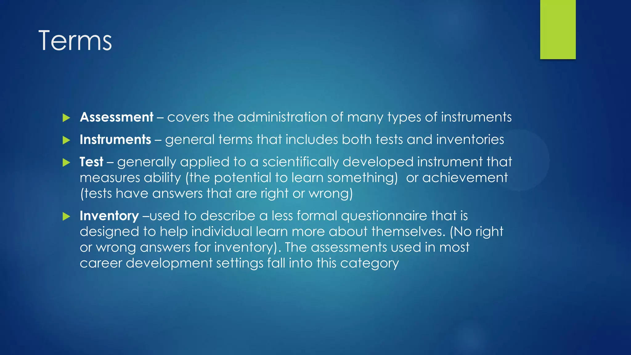 Career planning and assessment | PDF