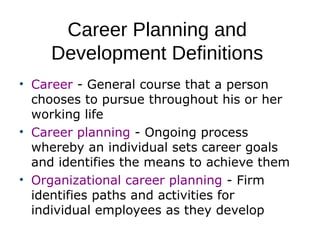 Career Planning And Development