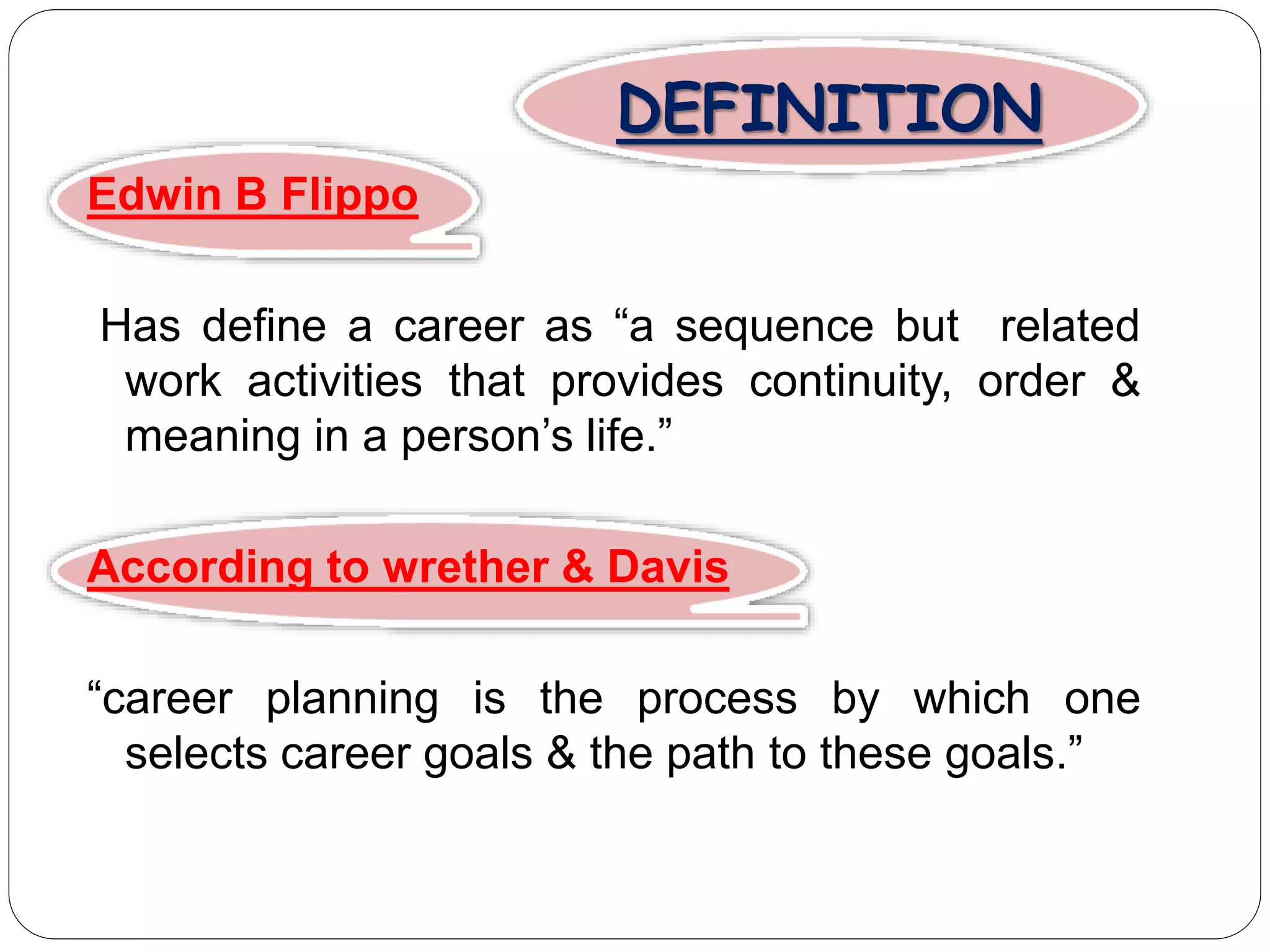 Career planning & development | PPTX