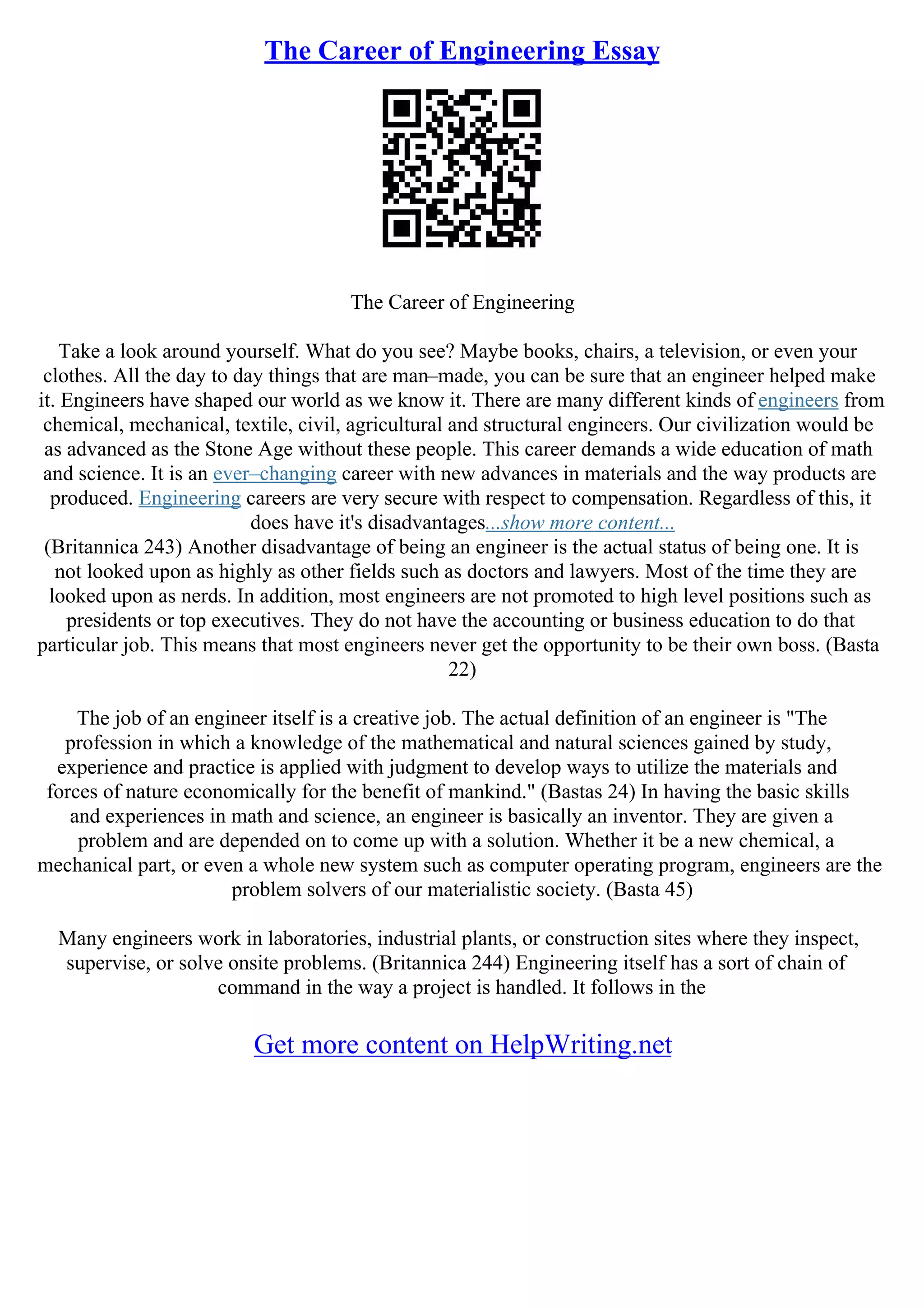 Career Planning Essay | PDF