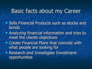 Career planning final project | PPT