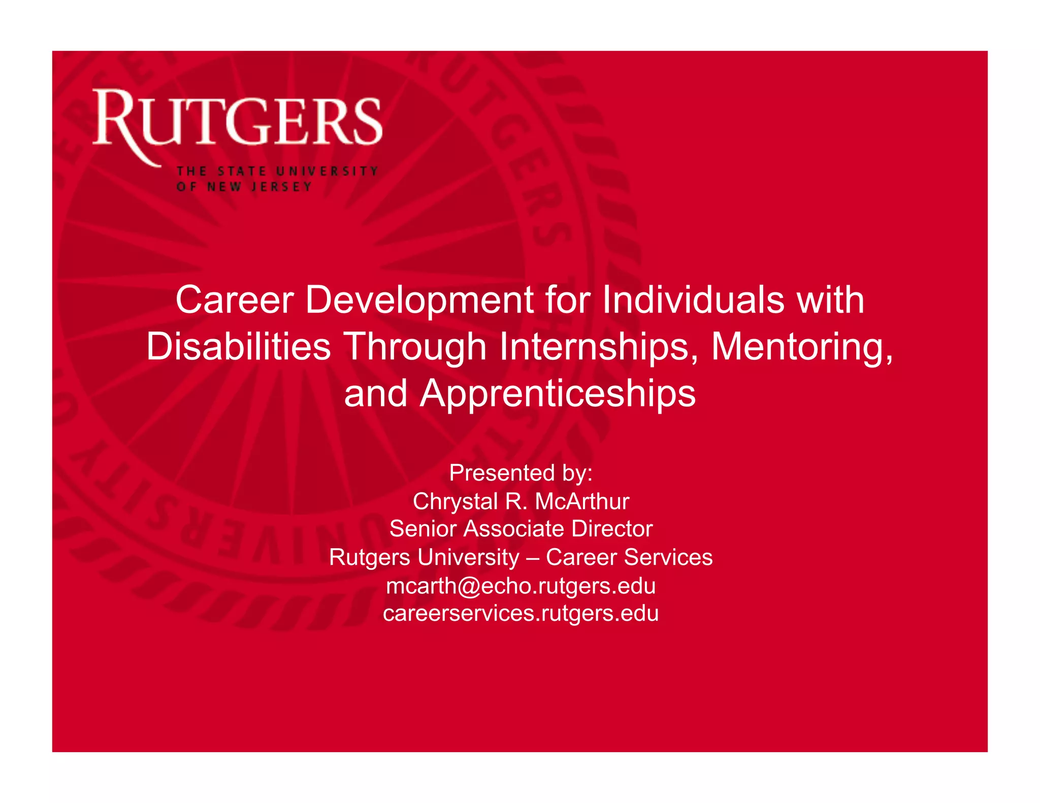 Career planning for students with disabilities[2] | PPT