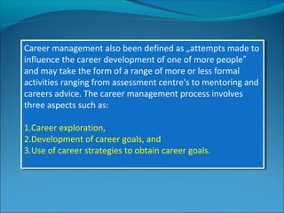 Career planning presentation | PPT