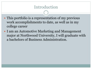 Official Career Portfolio | PPTX