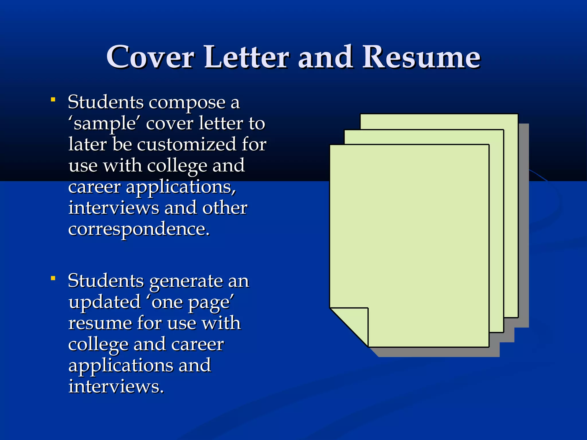 Career portfolio (introduction) | PPT