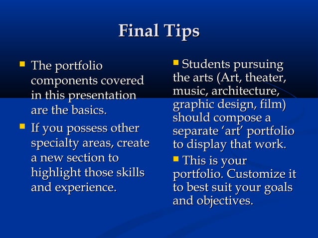 Career portfolio (introduction) | PPT | Resume Writing and Advice | Job ...