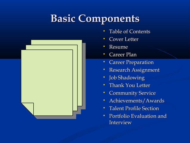 Career portfolio (introduction) | PPT | Resume Writing and Advice | Job ...