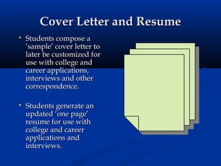 Career portfolio (introduction) | PPT