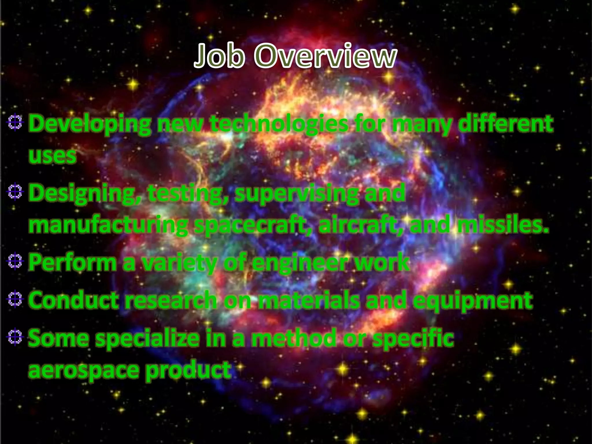 aerospace engineer power point | PPTX | Science