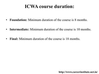 ICWA- complete guide- Career Institute | PPTX