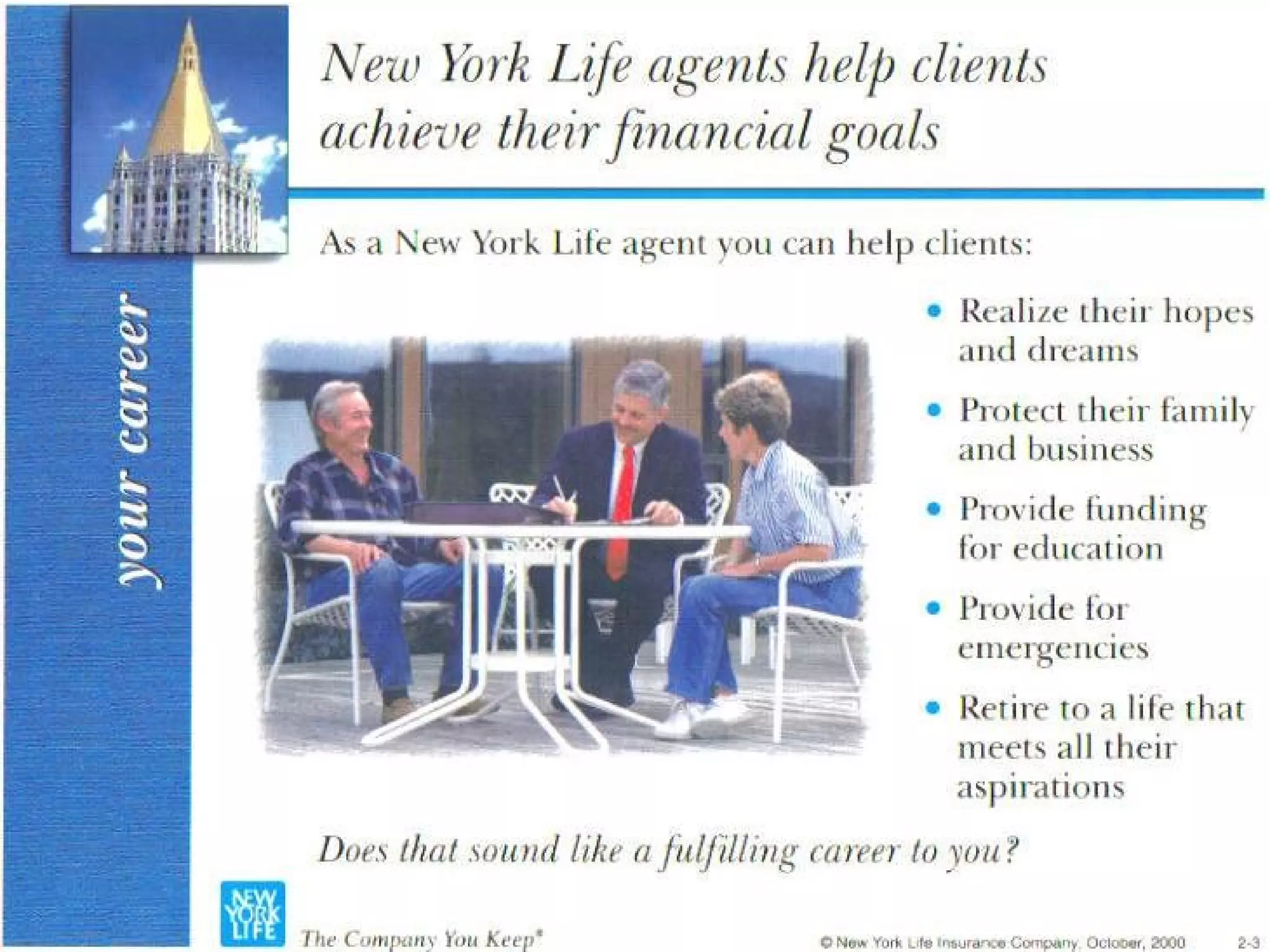 New York Life Career Opportunities | PPT