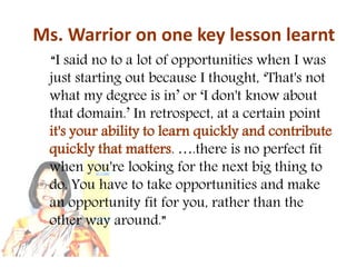 Career Progression - Connecting the dots | PDF